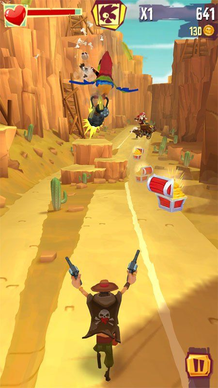Run & Gun – Banditos is a wild west shoot out endless runner style ...