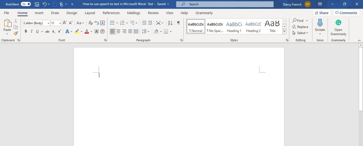 How to use speech to text in Microsoft Word | TechRadar