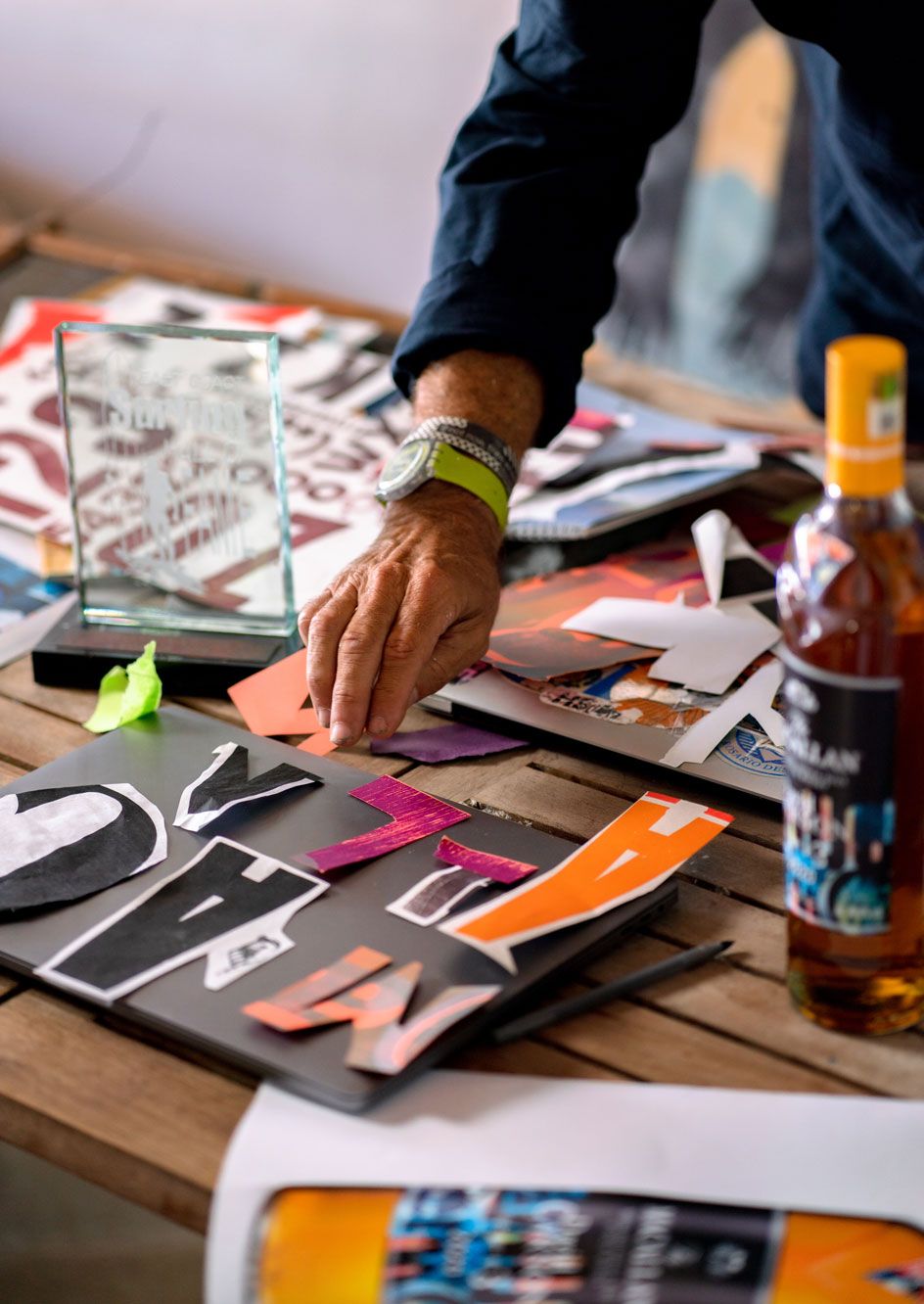 David Carson’s typographic collage for The Macallan whisky | Wallpaper