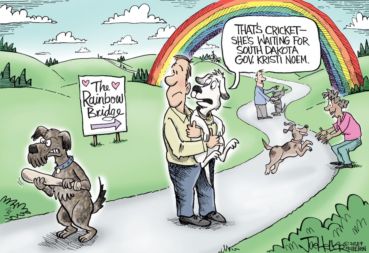 5 high-caliber cartoons about Kristi Noem shooting her puppy | The Week