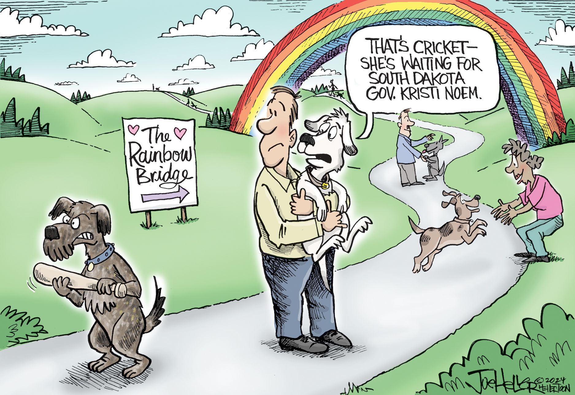 5 high-caliber cartoons about Kristi Noem shooting her puppy | The Week