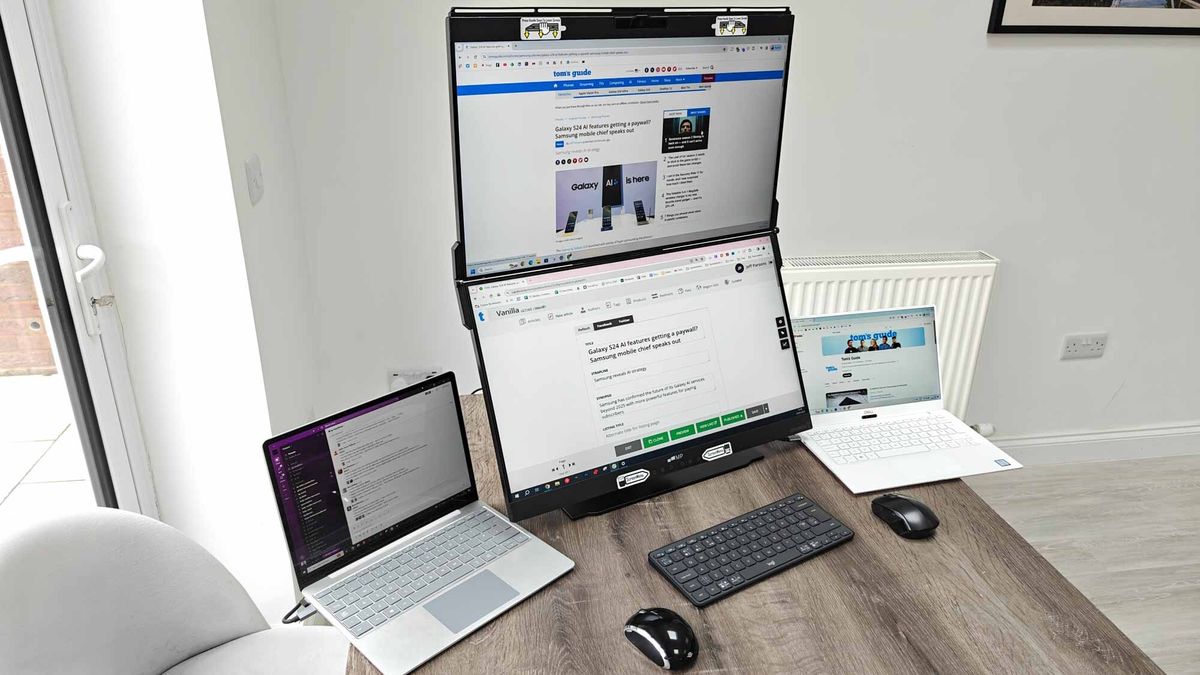 This stacked monitor is a game changer for my home setup — here’s why ...