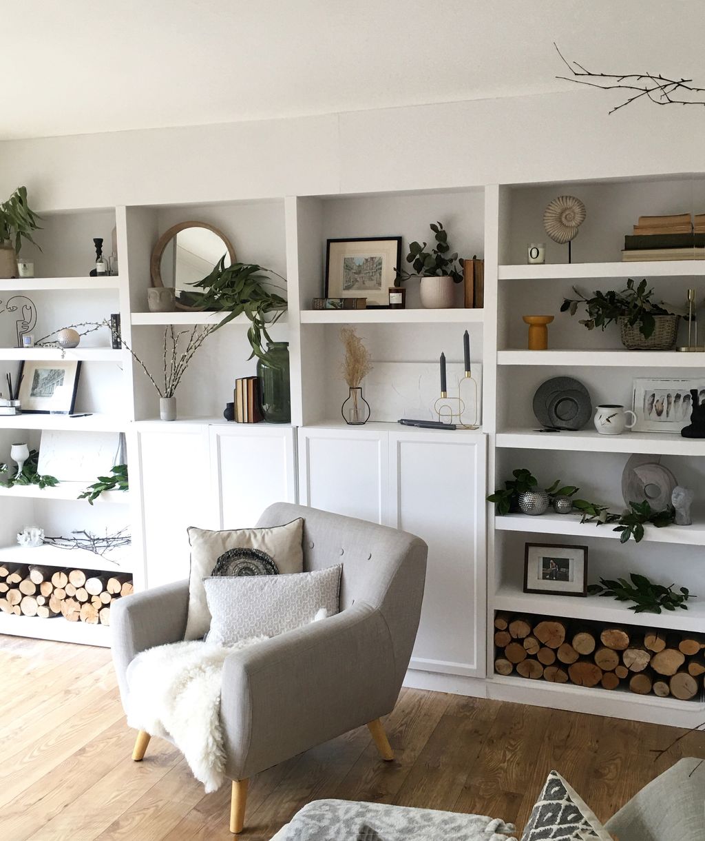 This IKEA BILLY bookcase is now a bespoke built-in library | Real Homes