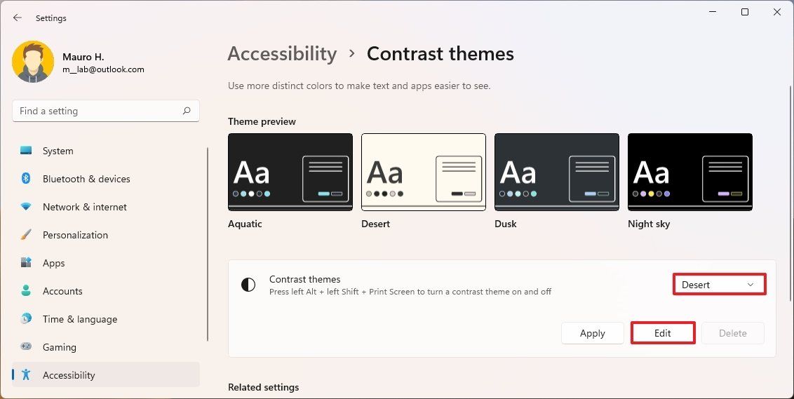 How to enable high-contrast themes on Windows 11 | Windows Central