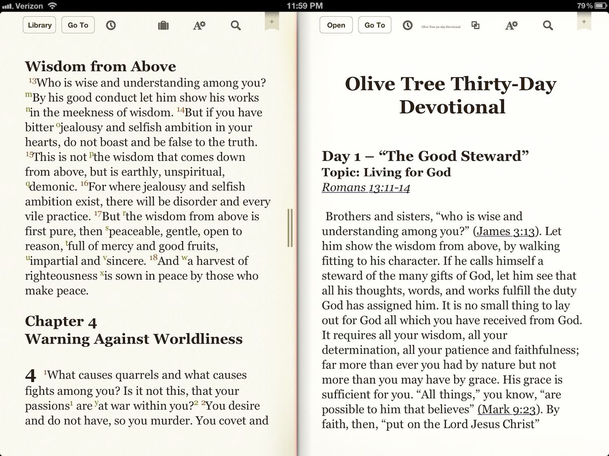 Olive Tree BibleReader review: The best Bible app for iPhone and iPad ...