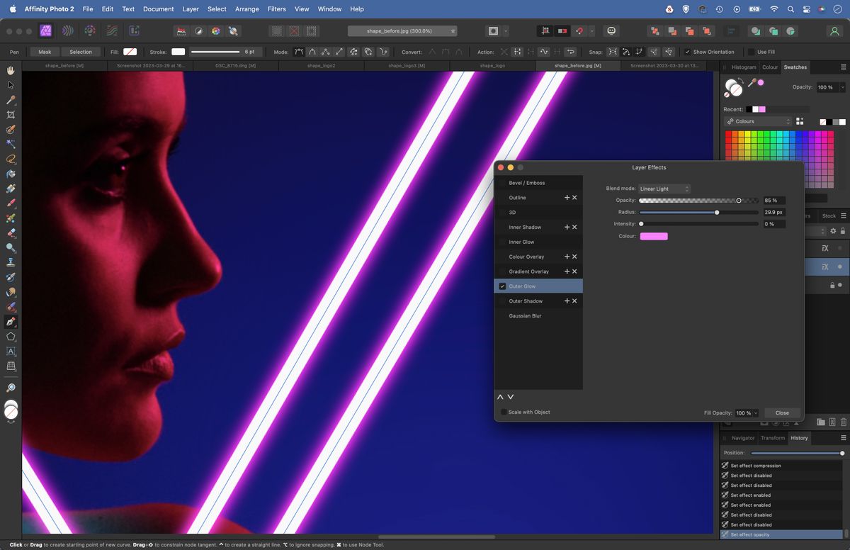 Create stunning shape and glow effects with simple Affinity Photo ...