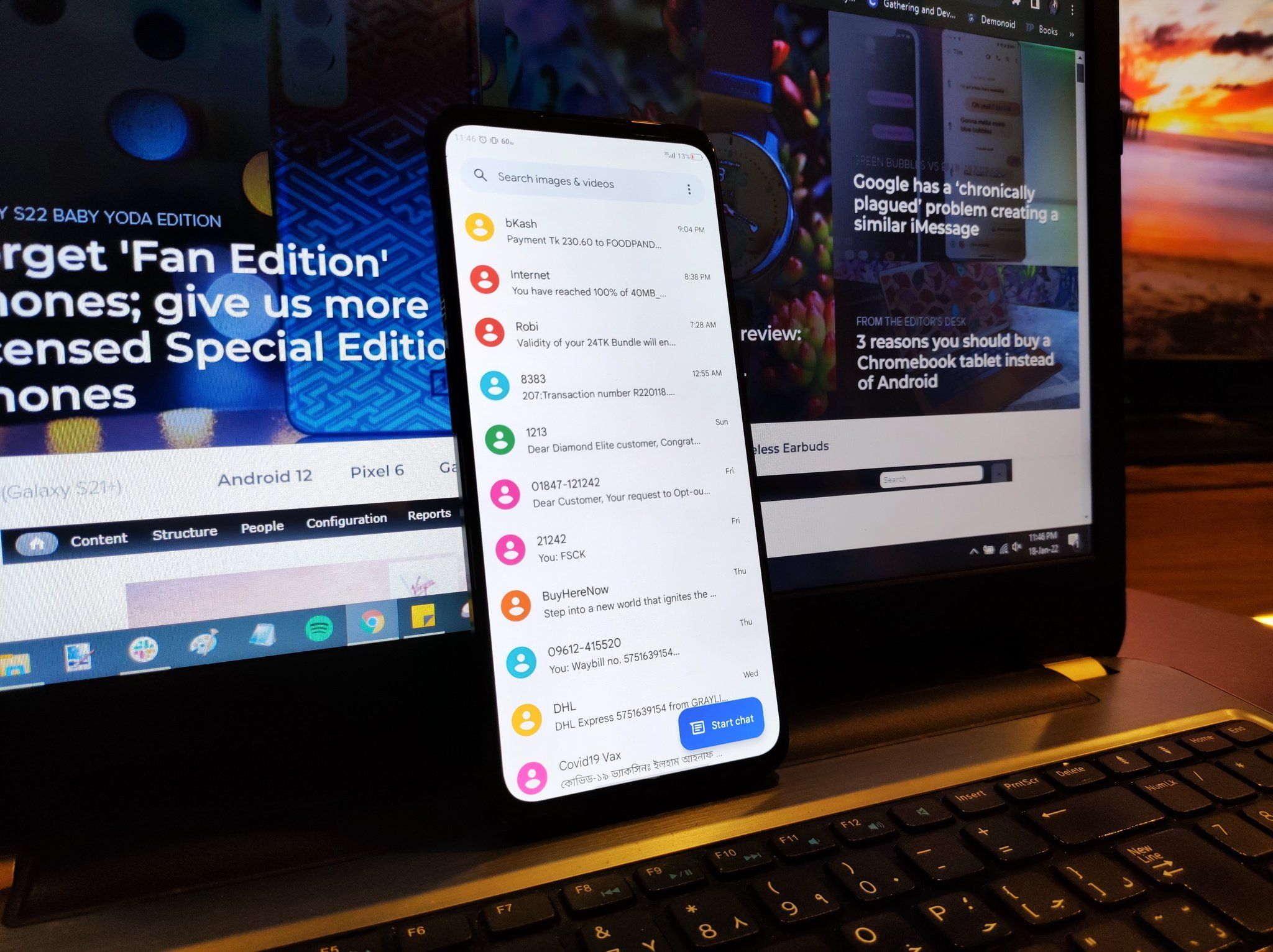 Google Messages wants to simplify its menu by making two of them ...