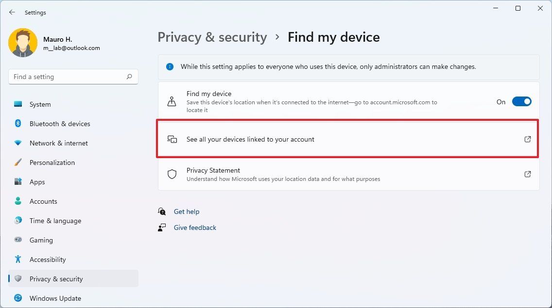 How to enable find my device feature on Windows 11 | Windows Central