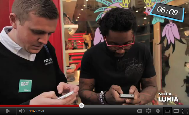 Nokia takes their 'Lumia Challenge' to the streets and it looks ...