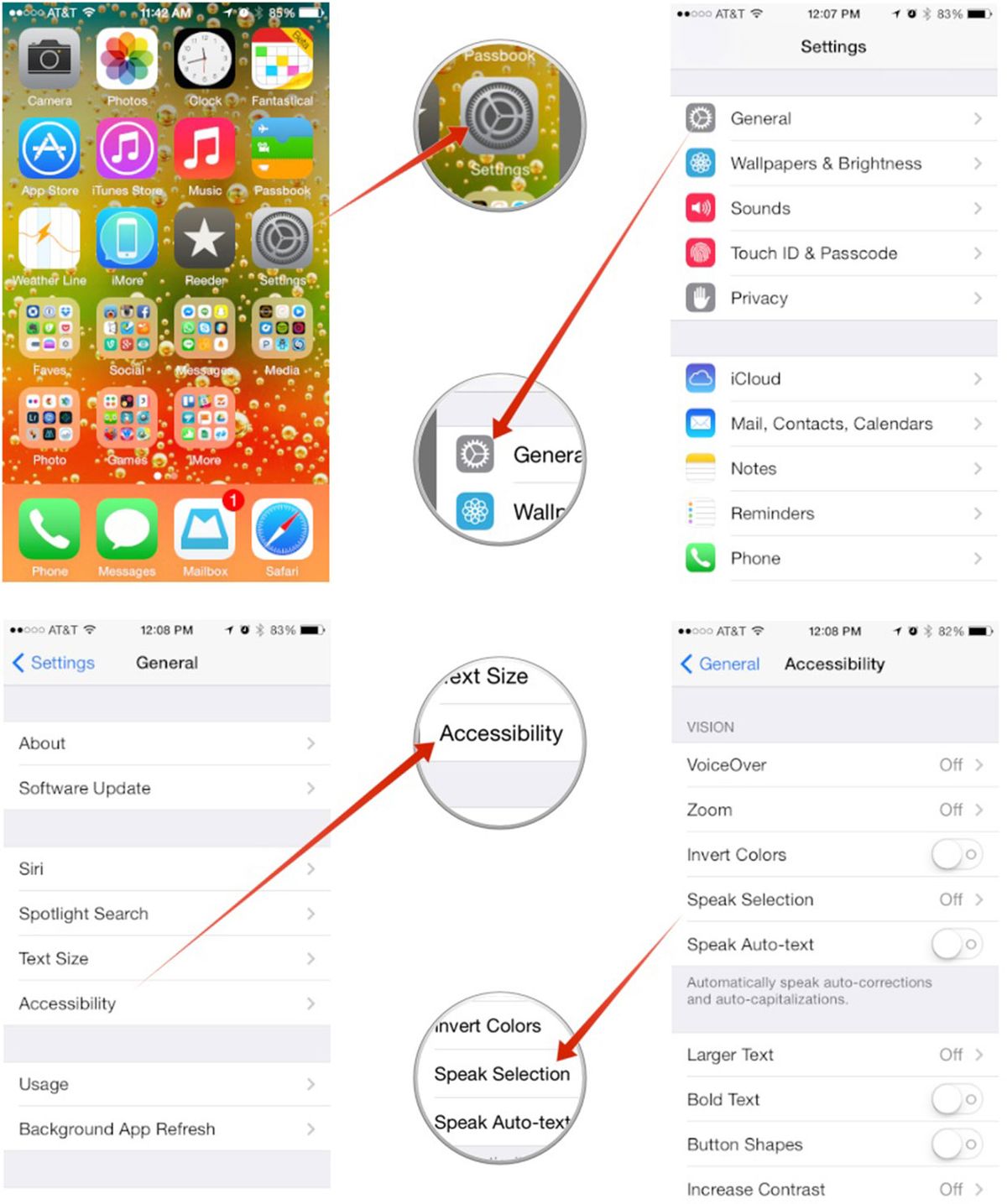 How to have text read with speak selection for better accessibility on ...
