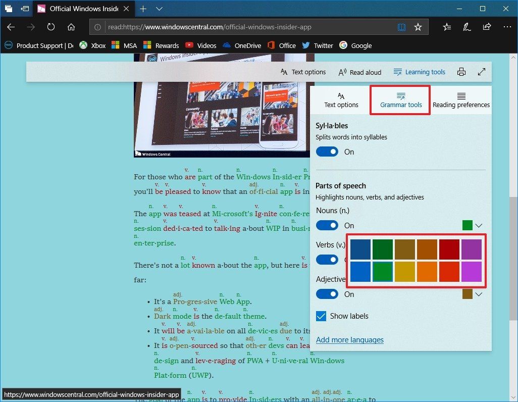 How to use the built-in learning tools on Microsoft Edge | Windows Central
