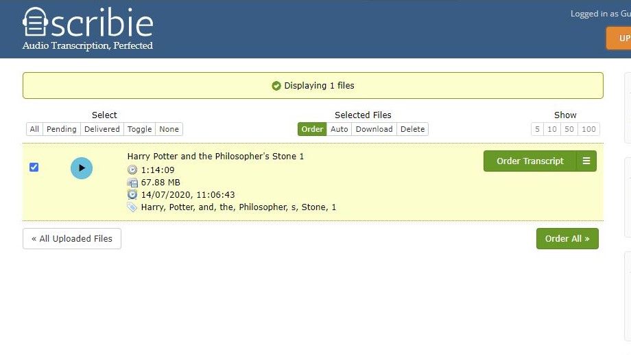 Scribie review | TechRadar