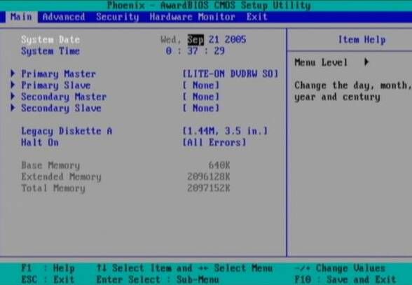 Main Options - BIOS for Beginners | Tom's Hardware