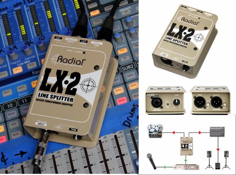 Radial Ships LX-2 Passive Line Splitter, Attenuator | AVNetwork