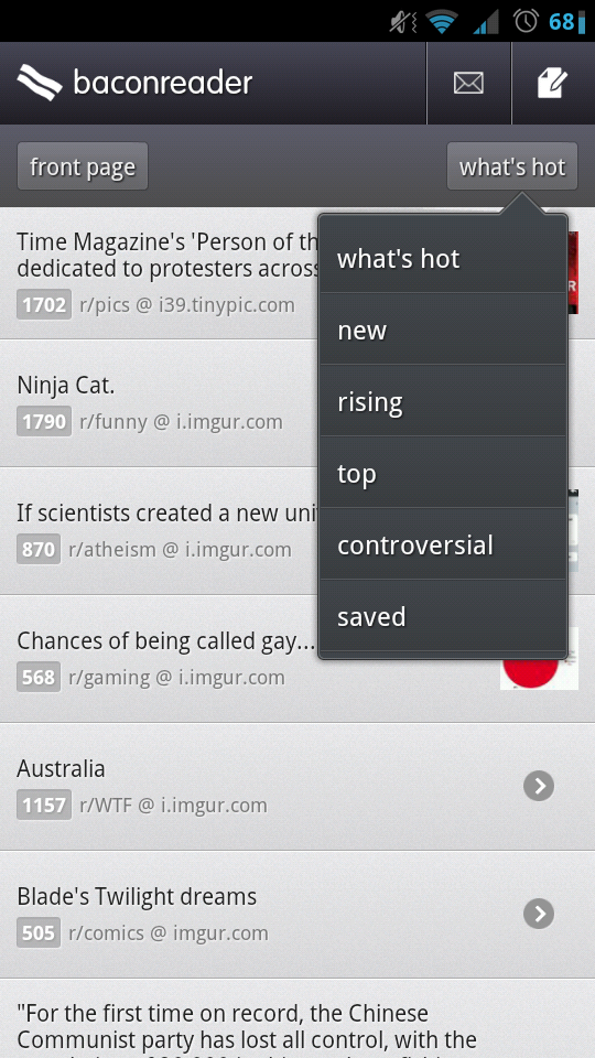 Android App Review: BaconReader | Android Central