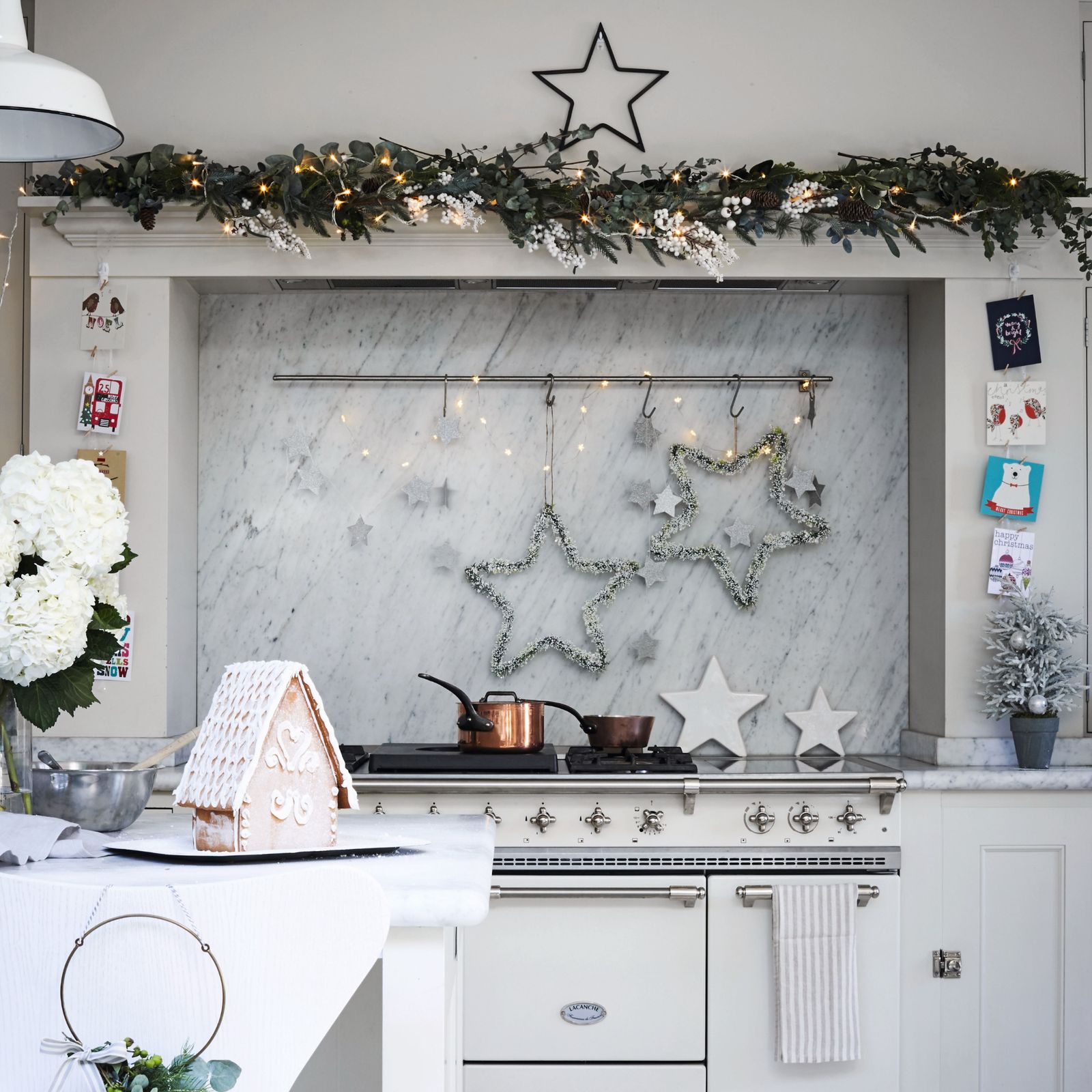 We love Nigella Lawson's Christmas kitchen fairy lights | Ideal Home