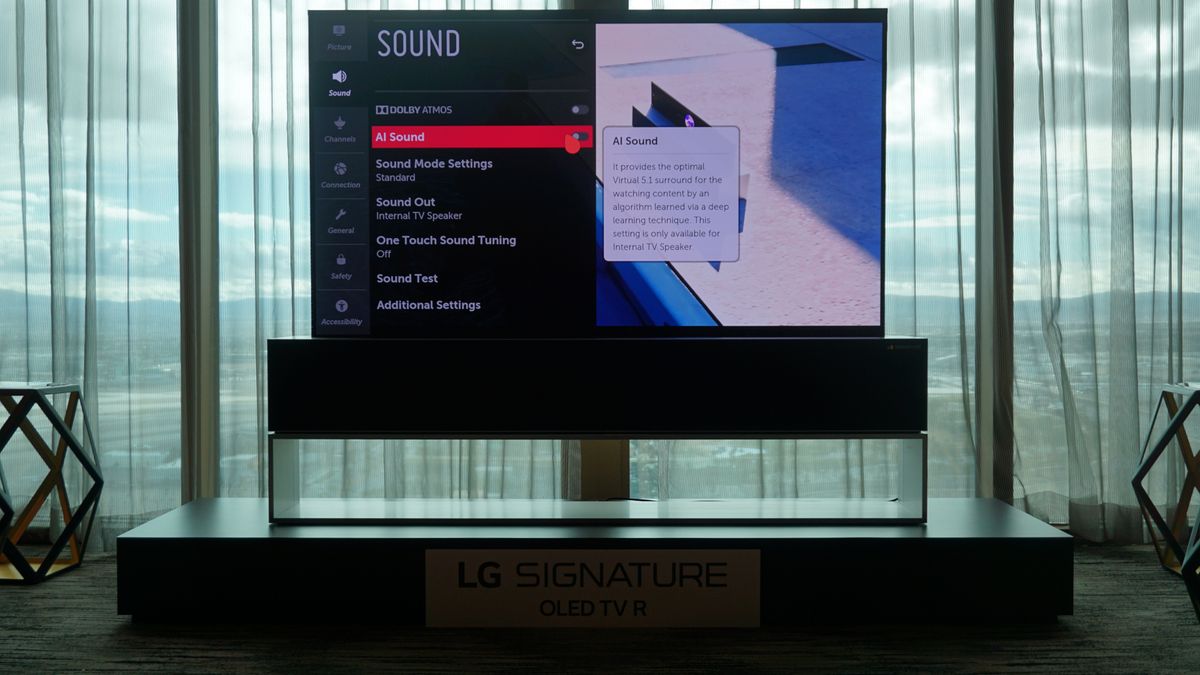 Hands on: LG Signature Series OLED TV R (65R9 rollable television ...