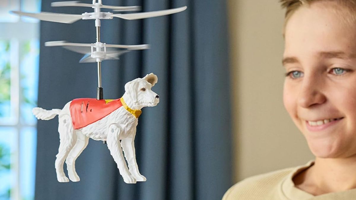 I'm definitely going to use this flying Superman Krypto toy for evil ...