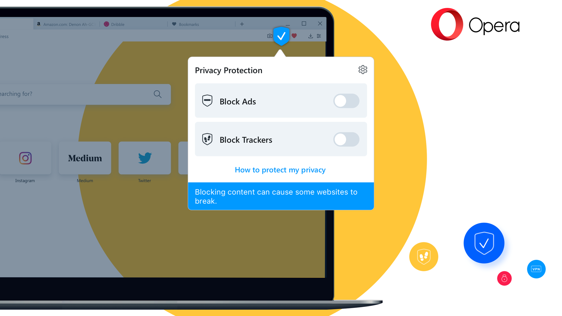 Opera can now block trackers with one click, and is keeping its free ...