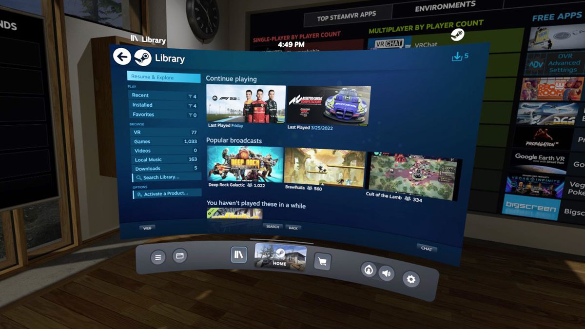 The best bit about SteamVR 2.0 is no longer having to take your headset ...