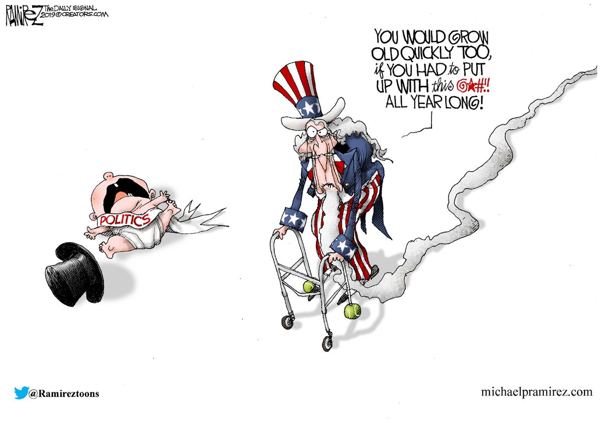 Political Cartoon U.S. 2020 politics Uncle Sam | The Week