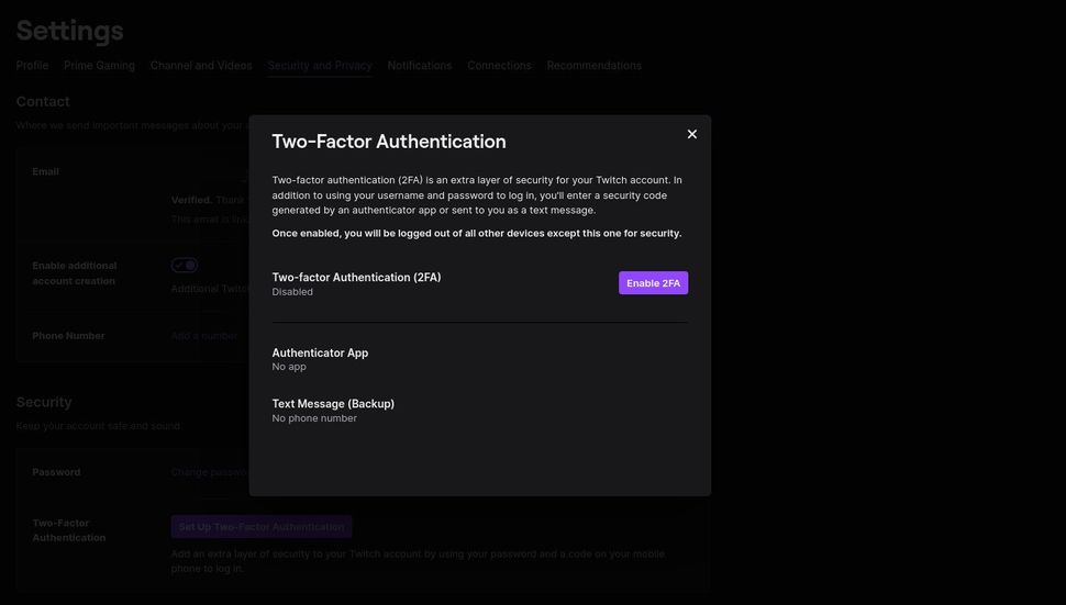 How to set up two-factor authentication (2FA) on Twitch | Windows Central