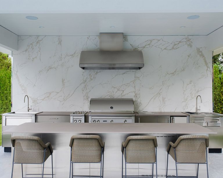 8 covered outdoor kitchen ideas to guard your grill in style | Real Homes