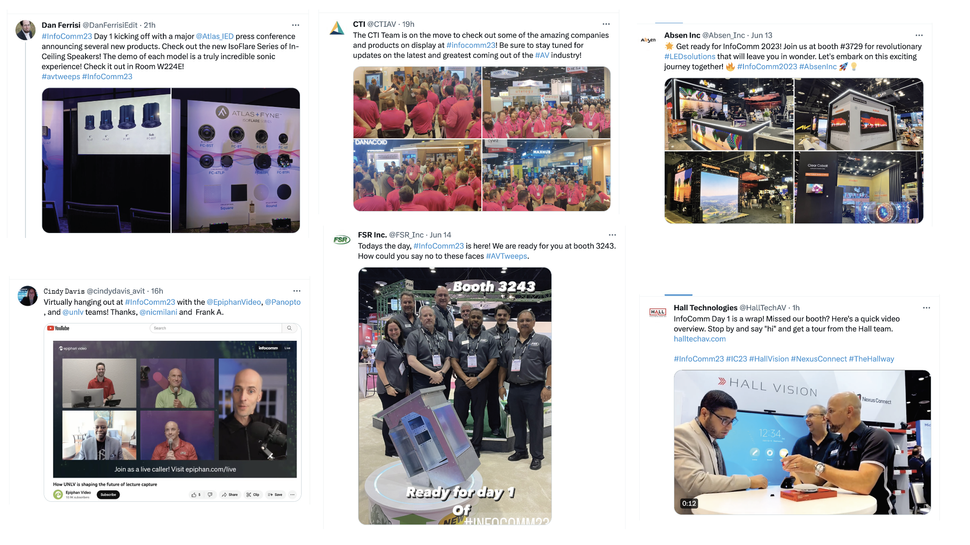 Cindy Attends InfoComm 2023 via the Twittersphere | AVNetwork