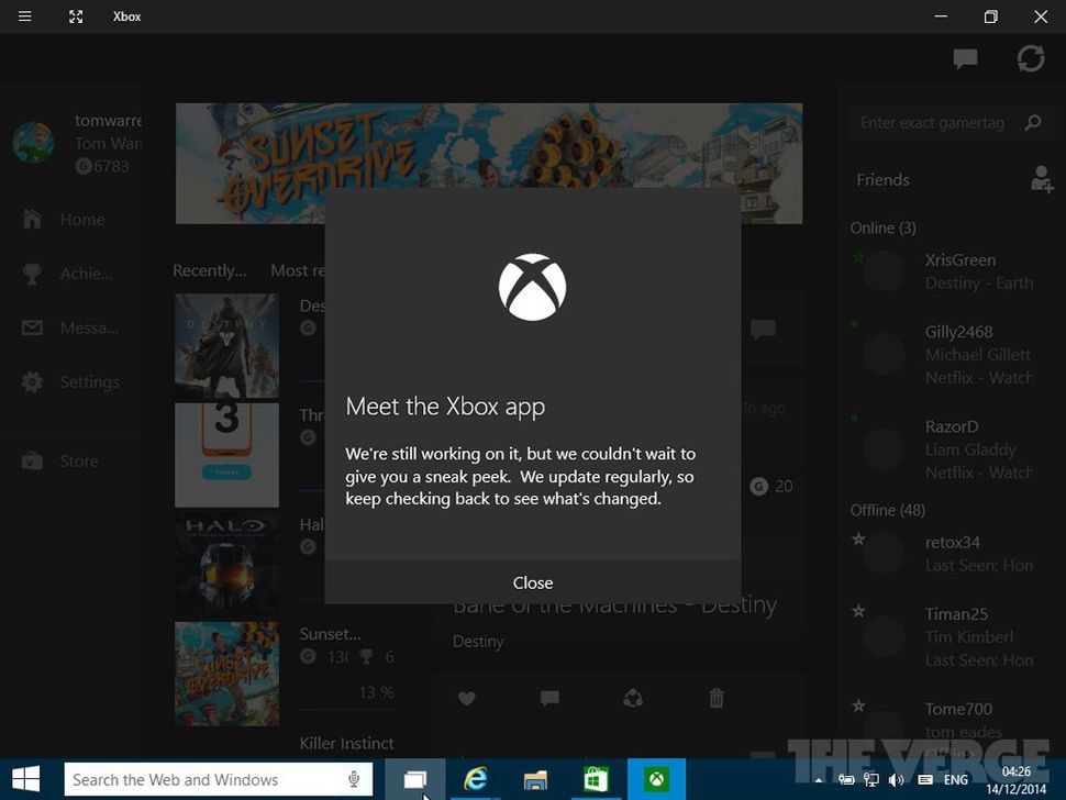 Windows 10 leaked build reveals new Xbox app | PC Gamer