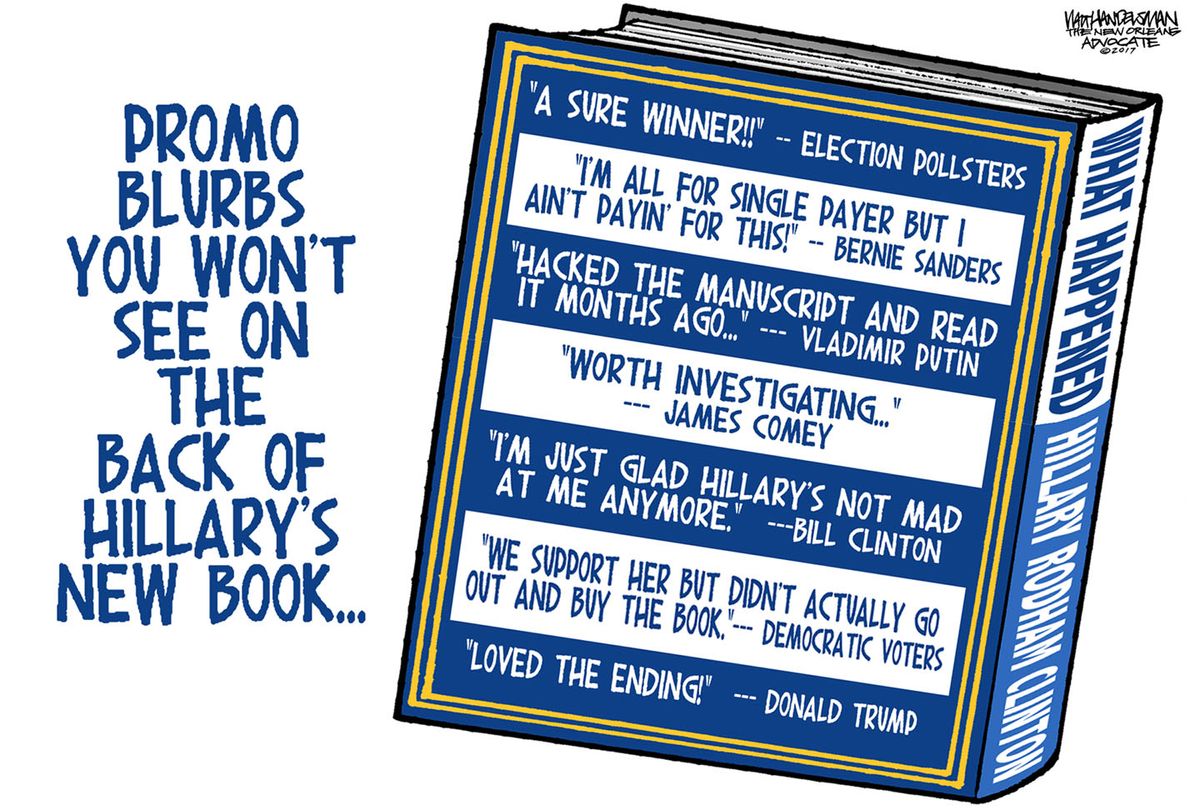 Political cartoon U.S. Clinton book | The Week