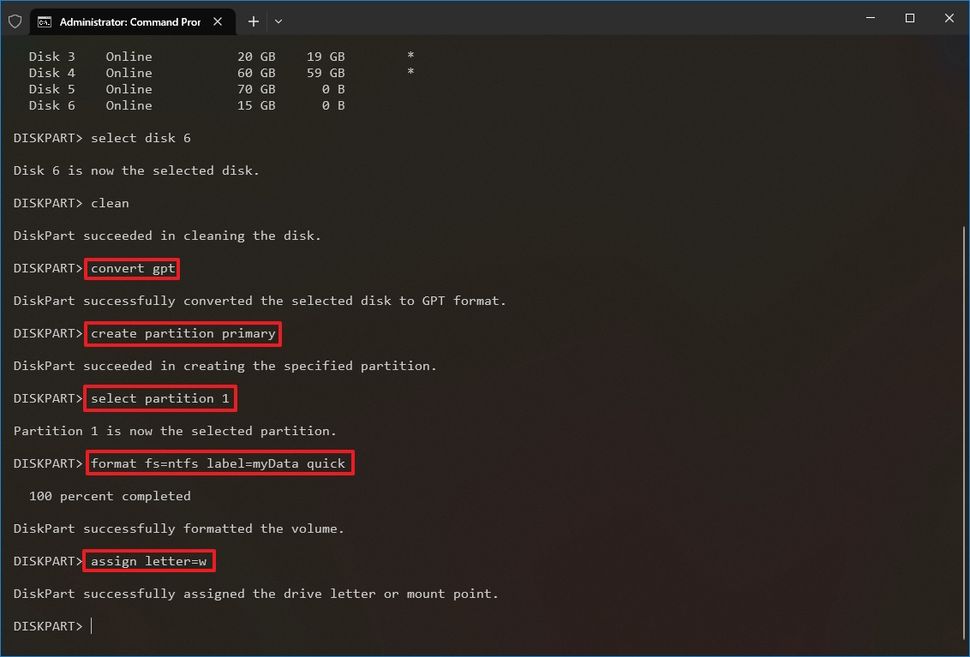 How to use DiskPart to clean and format drive not working on Windows 10 ...