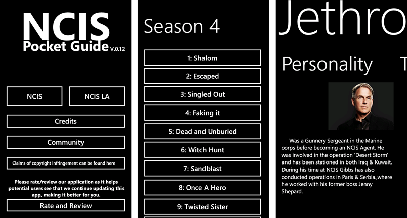 Windows Phone App Review: NCIS Pocket Guide | Windows Central