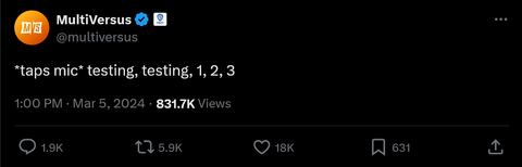 After nine months of silence, the Multiversus Twitter account has come ...