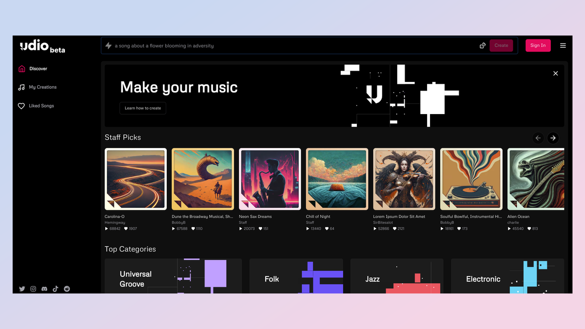 How to make music with AI using Udio | Tom's Guide