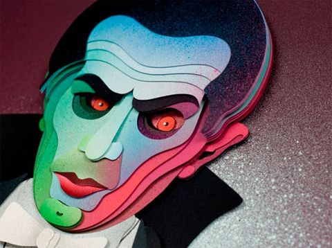 Movie monsters reborn in paper art | Creative Bloq