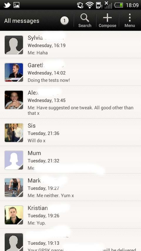 Messaging - HTC One S review - Page 4 | TechRadar