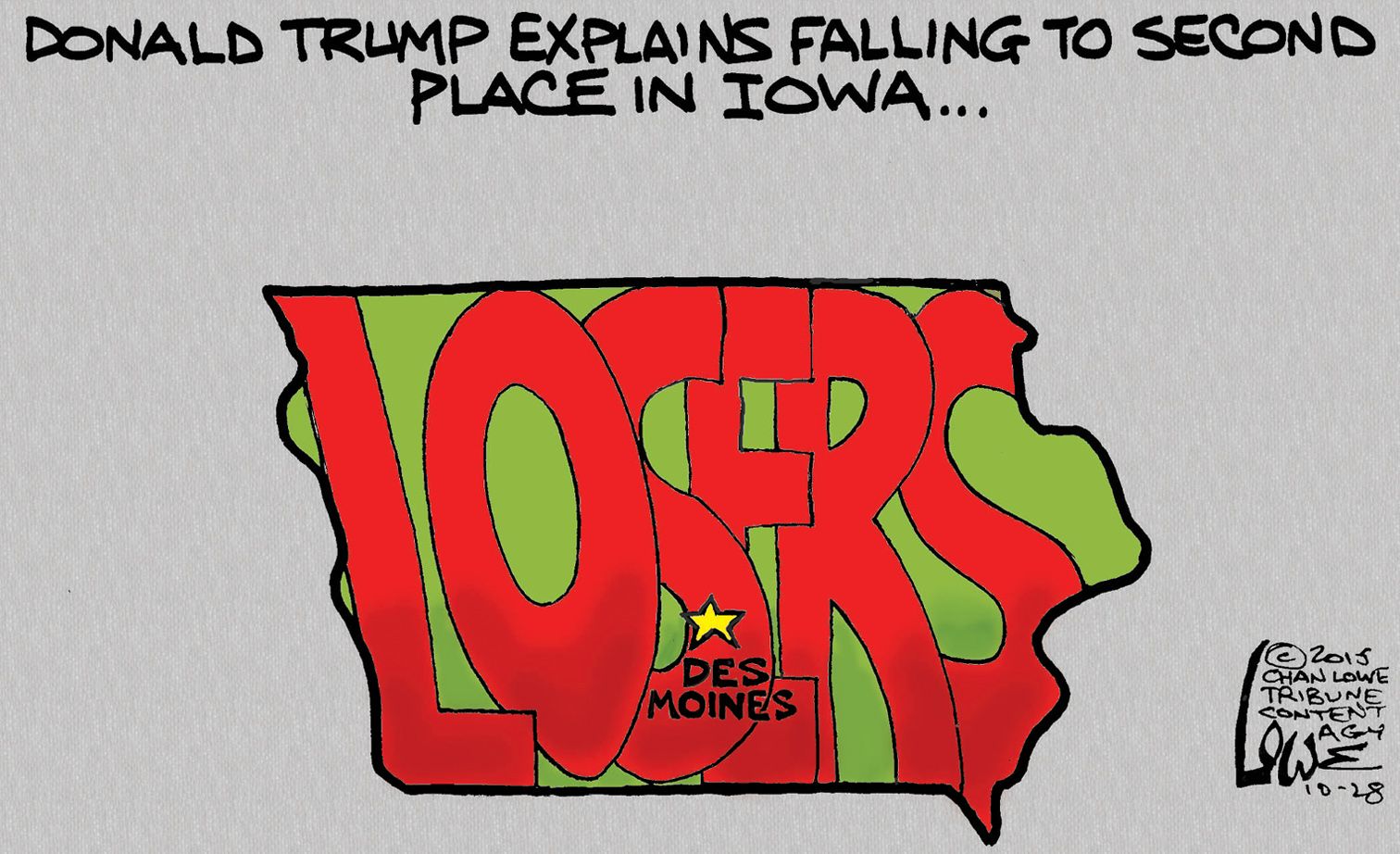 Political cartoon U.S. Donald Trump 2016 Iowa | The Week