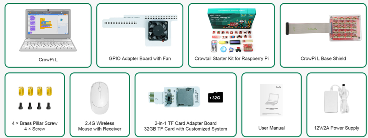 CrowPi L Raspberry Pi Laptop Review: A Lean Mean STEM Learning Machine ...