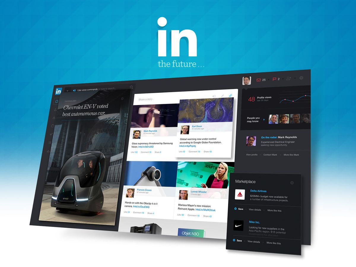 LinkedIn design concept aims to boost user experience | Creative Bloq