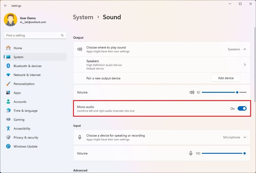 Manage mono audio on Windows 11 | Windows Central