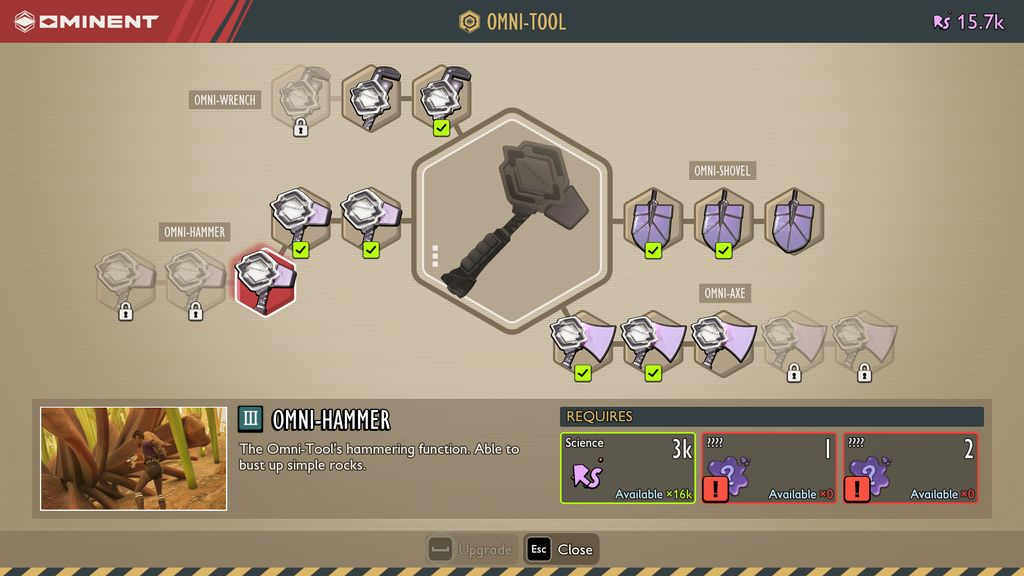 All Grounded 2 Omni-Tool upgrades and when you can expect Tier 3 tools ...
