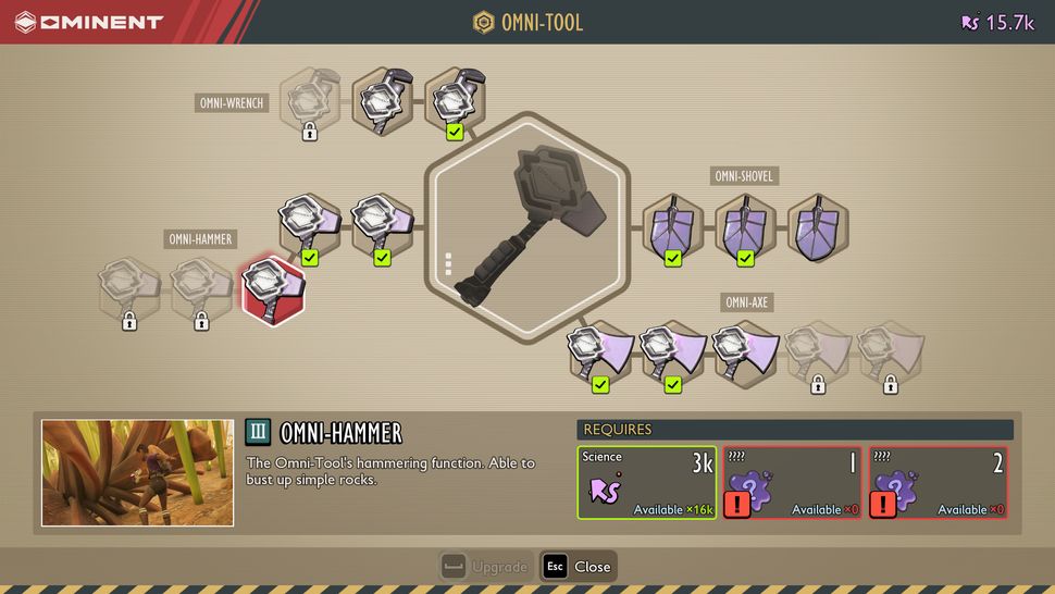 All Grounded 2 Omni-Tool upgrades and when you can expect Tier 3 tools ...