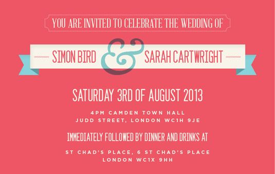 Infographic is the ultimate wedding invitation | Creative Bloq