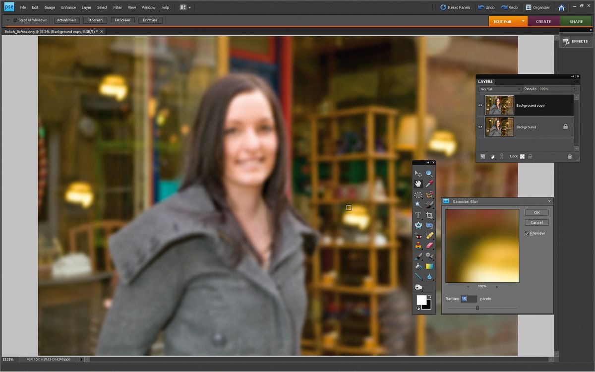 Give a portrait a soft-focus background | Creative Bloq