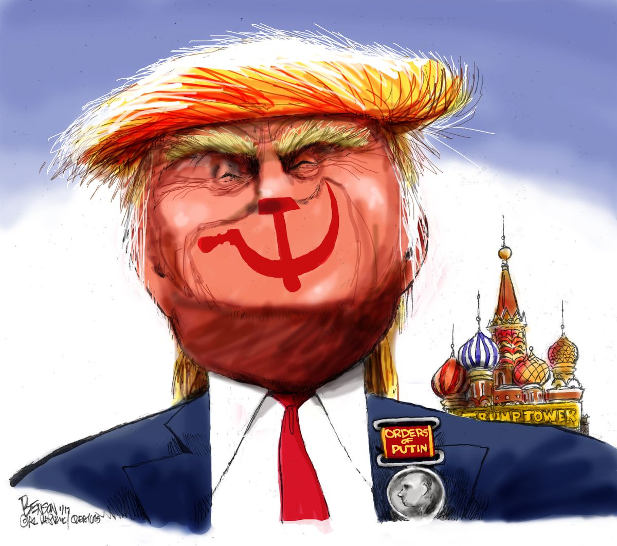 Political cartoon U.S. Donald Trump Putin orders | The Week