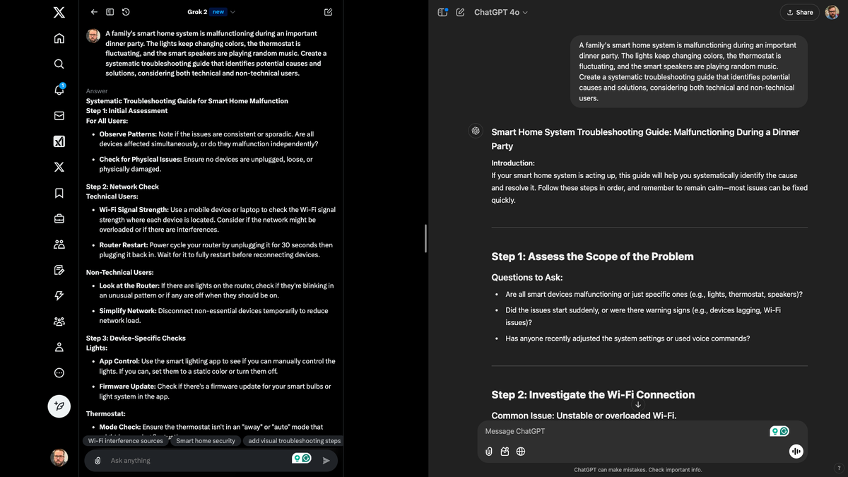 I put ChatGPT vs Grok to the test with 7 prompts — here's the winner ...