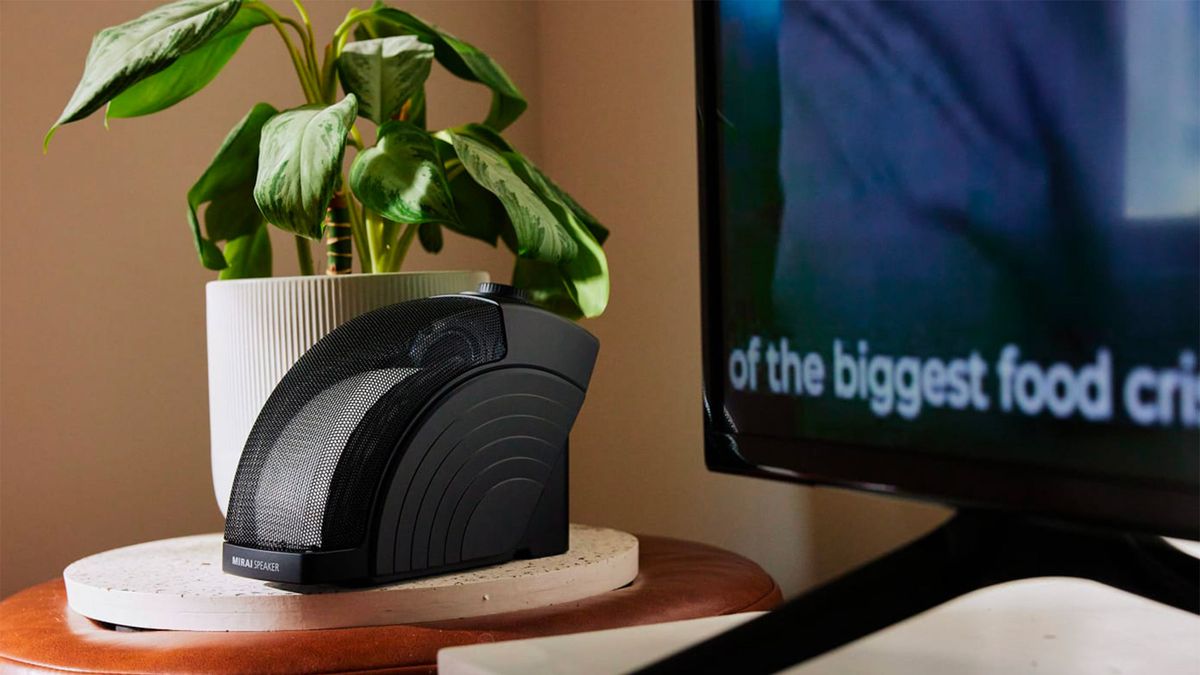 This new cheap TV speaker has a curved design to make speech clearer ...
