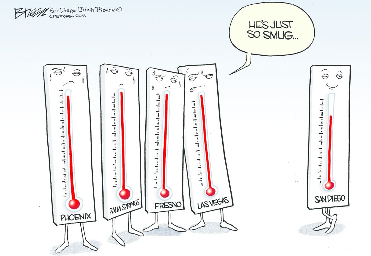 Editorial cartoon U.S. Summer heat California San Diego | The Week