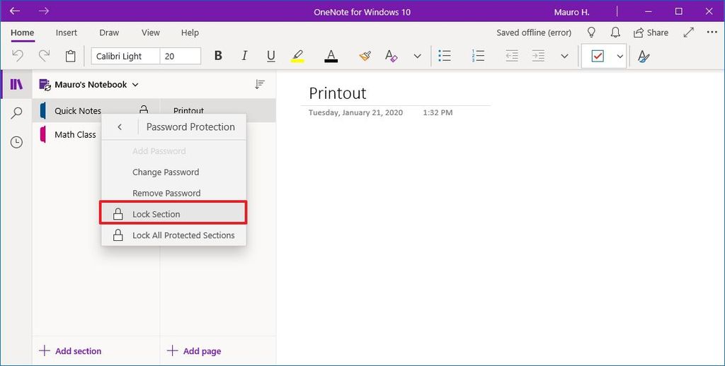 How to password protect OneNote section on Windows 10 | Windows Central