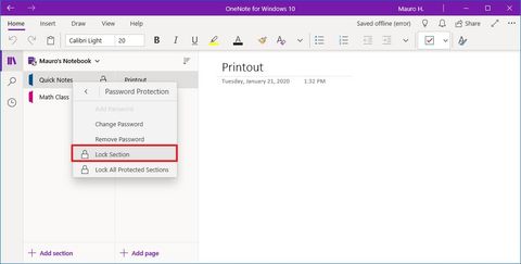 How to password protect OneNote section on Windows 10 | Windows Central